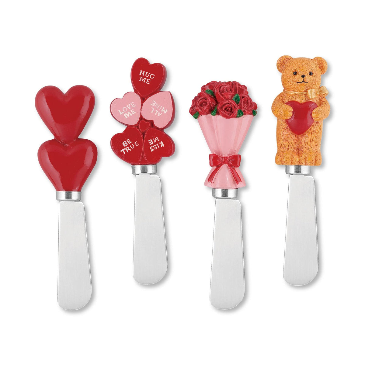 GIFT-Be My Valentine Spreader 4-PACK – Honey Bear Fruit Baskets