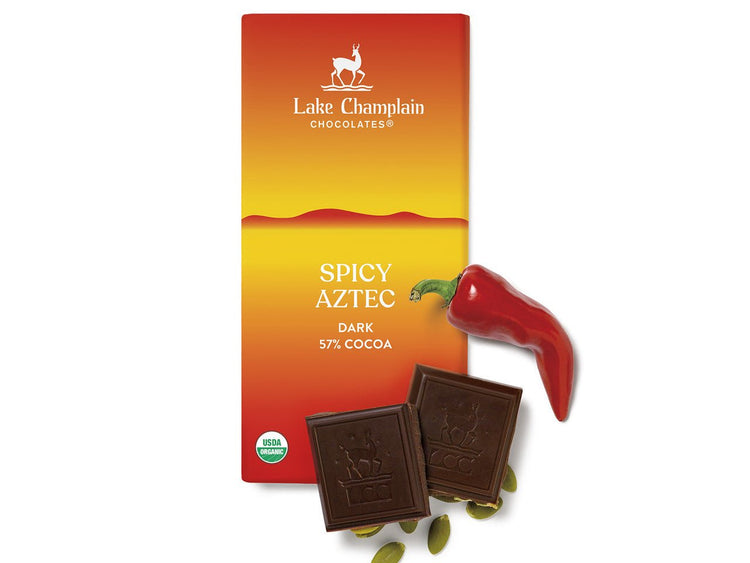FOOD-Dark Spicy Aztec Chocolate Bar – Honey Bear Fruit Baskets